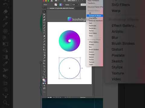 How to create stylish color gradients | Smooth colorful objects in ...