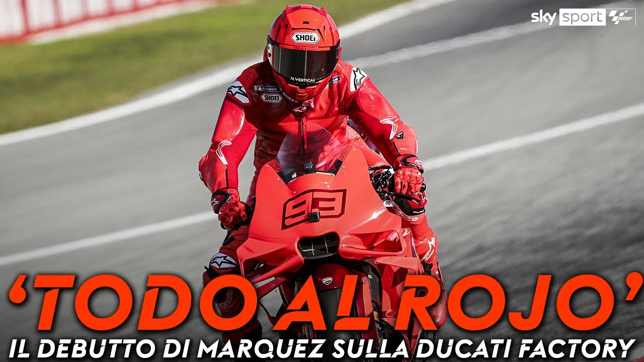 Marquez-Ducati factory: il debutto nei test MotoGP 2025 a Barcellona i ...