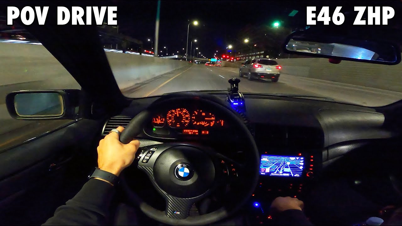 Driving the 2004 BMW 330i E46 ZHP at Night | POV TEST DRIVE - YouTube