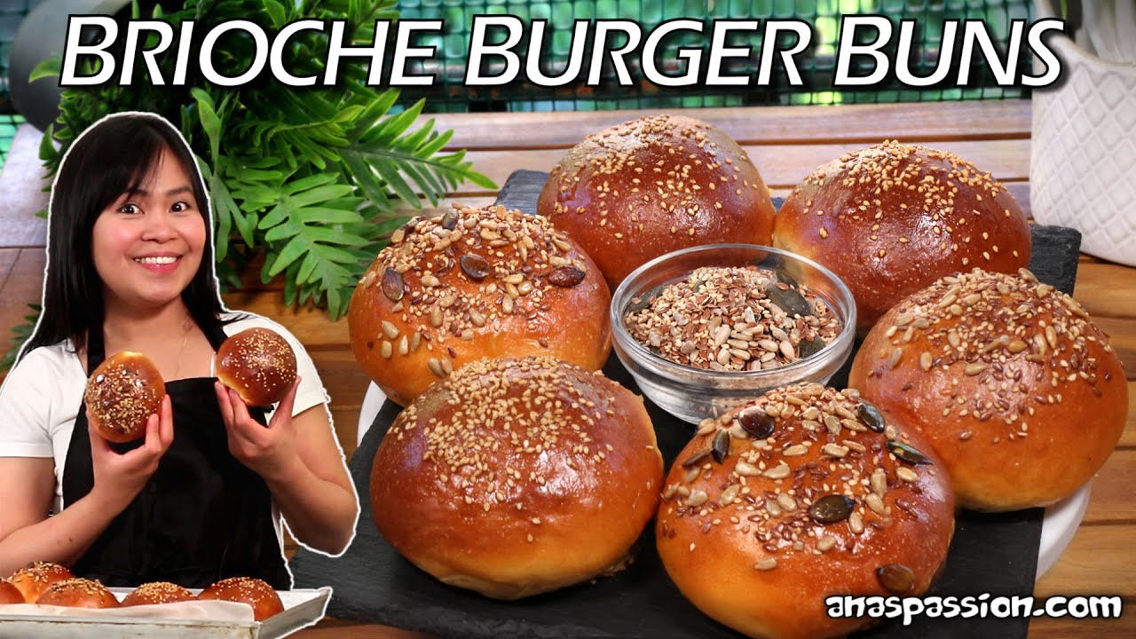 How I make the Best BRIOCHE BURGER BUNS | With Tangzhong (Water-Roux ...