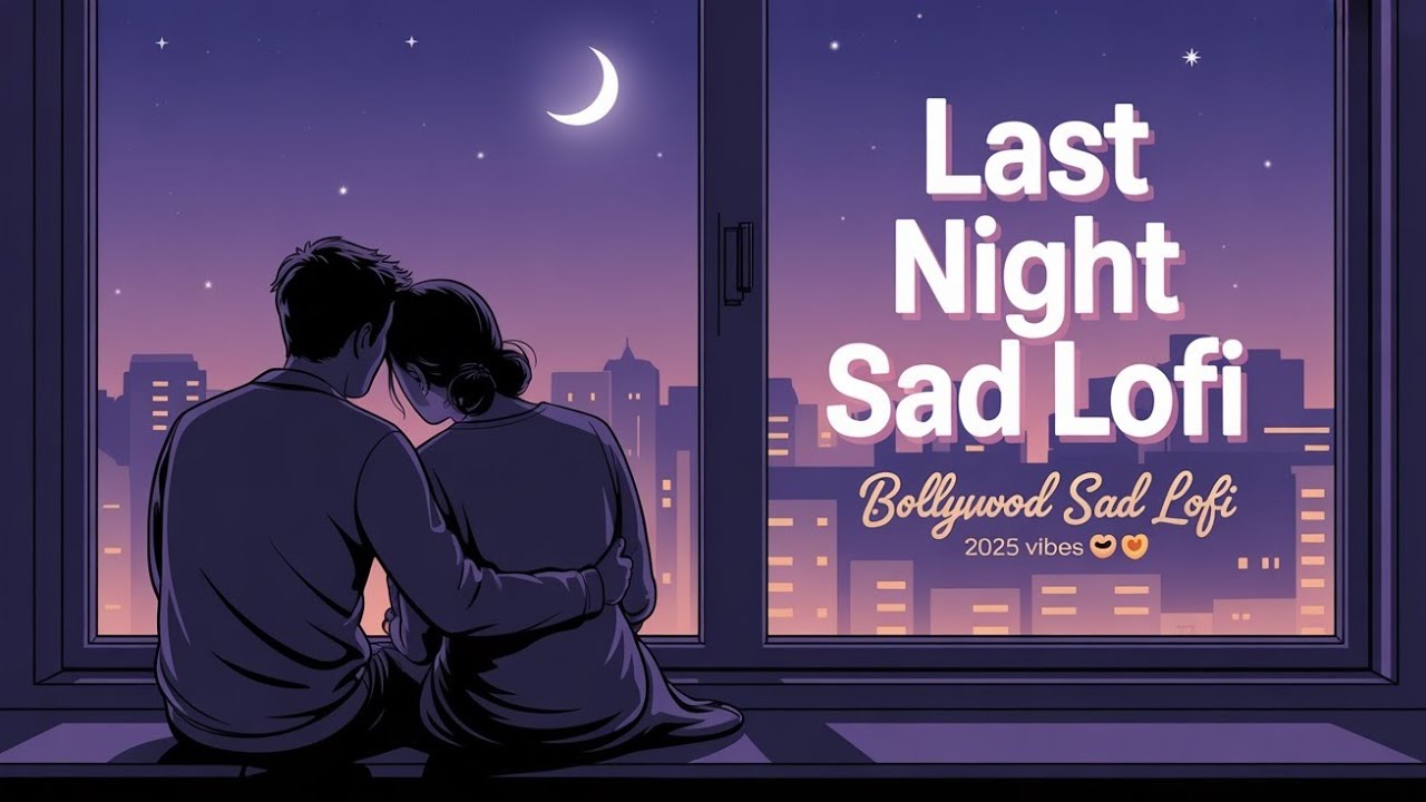 Last Night Sad Lofi Lyrical | Bollywood Hindi Song 2025 | Lo-Fi Vibes ...