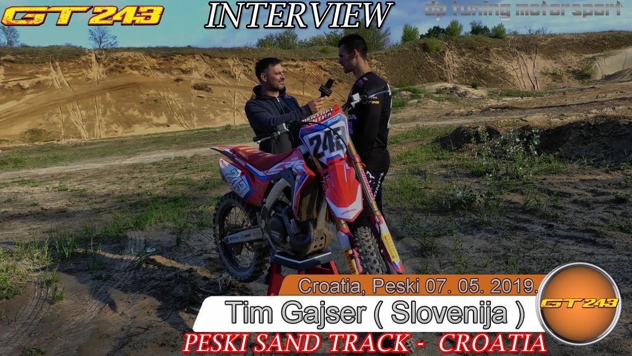 Tim Gajser # 243 Sand Track Peski Kloštar Podravski 2019/Interview with ...