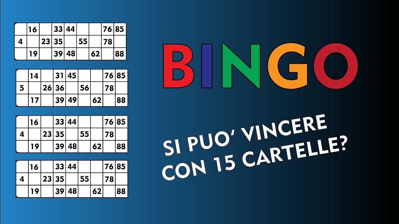 Si puo' vincere al bingo con 15 cartelle? - YouTube
