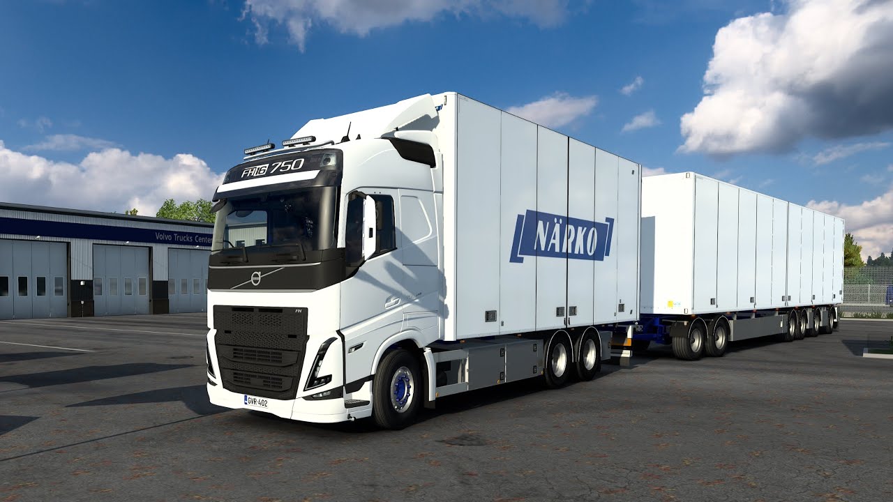 ETS2 1.53 | VOLVO FH 5 Rigid Addon By Kast | Realistic Driving - YouTube