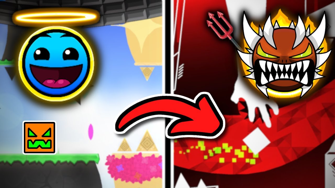 The BEST Heaven and Hell themed level in Geometry Dash - YouTube