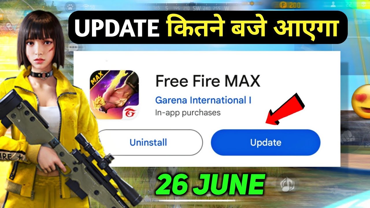 Free Fire Ob45 Update Kitne Baje Aayega 😍| New OB45 Update Confirm Time Kya Hai 26 June | Ff ...