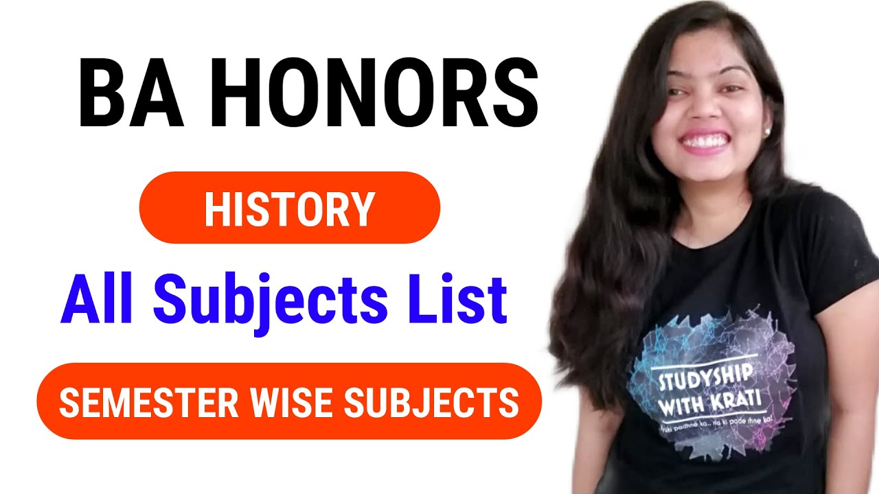 BA HONS HISTORY SUBJECTS | DU BA HONS ADMISSION | STUDYSHIP WITH KRATI ...