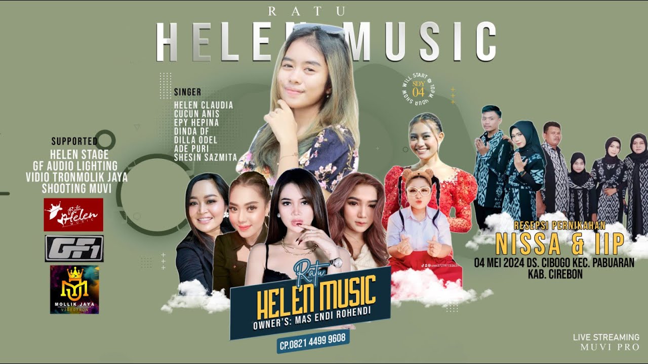 🔴Live Streaming " RATU HELEN MUSIC " Sabtu 4 Mei 2024,Ds.Cibogo, Kec ...