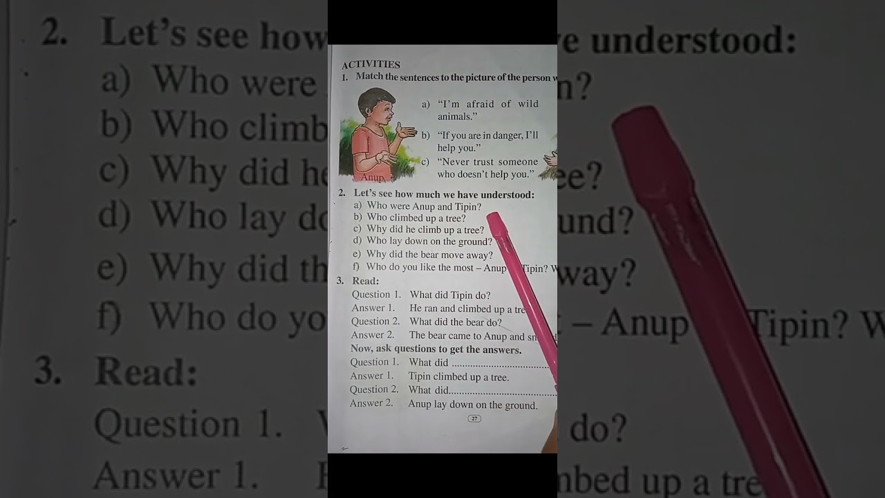 Class 3 English Question Answers YouTube Class 3 English Question Answers YouTube