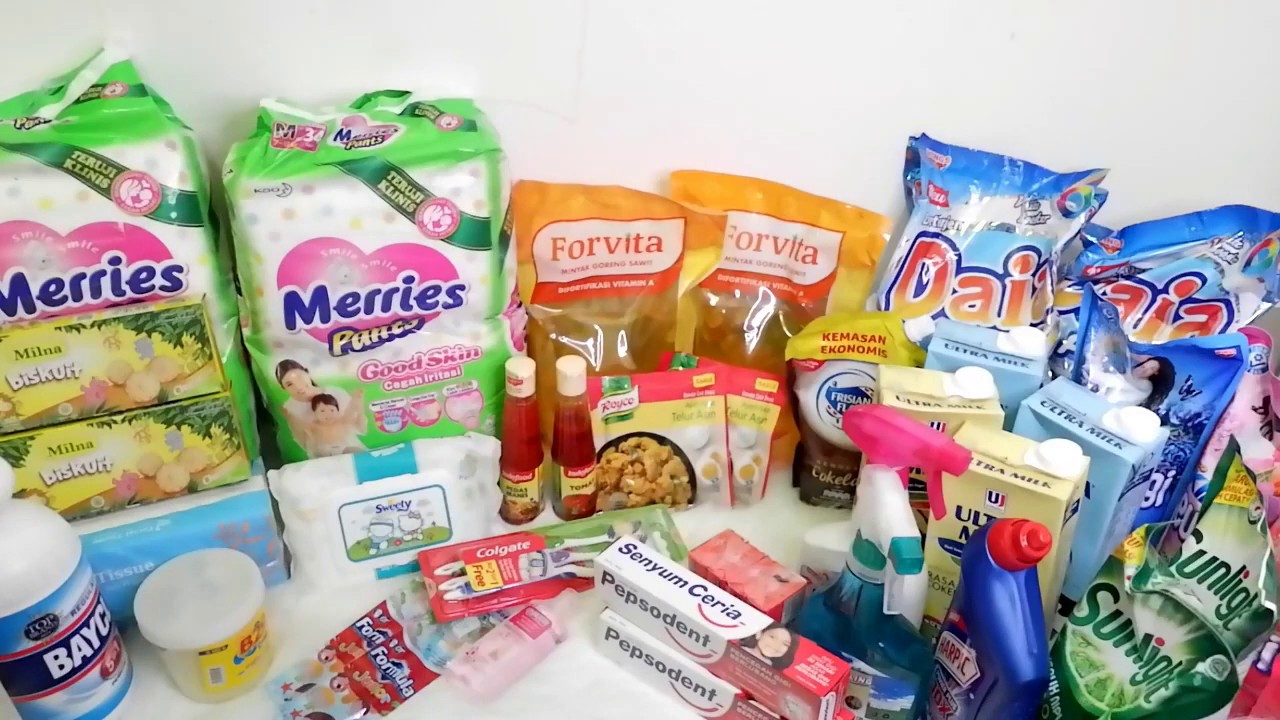 Belanja Bulanan - Kebutuhan Anak - YouTube