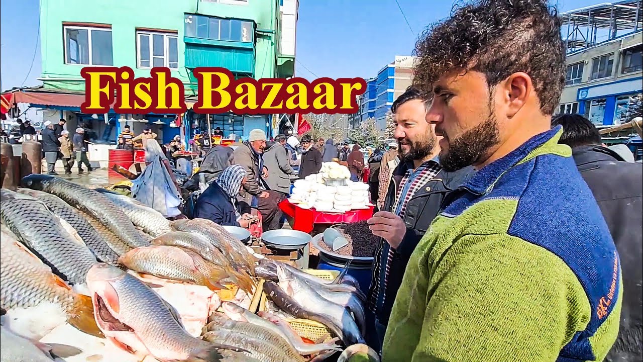 Fish Kitchen/ Fish Bazaar/ Street fish cooking in Kabulآشپز خانه ماهی پزی - YouTube