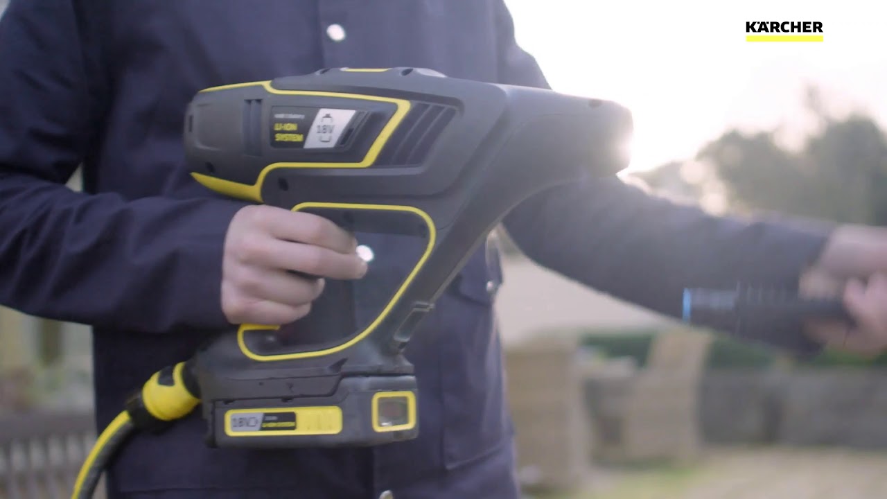 Karcher KHB 5 Cordless 18v Multi Jet inc 1x 2.5Ah Battery 13281030 - YouTube