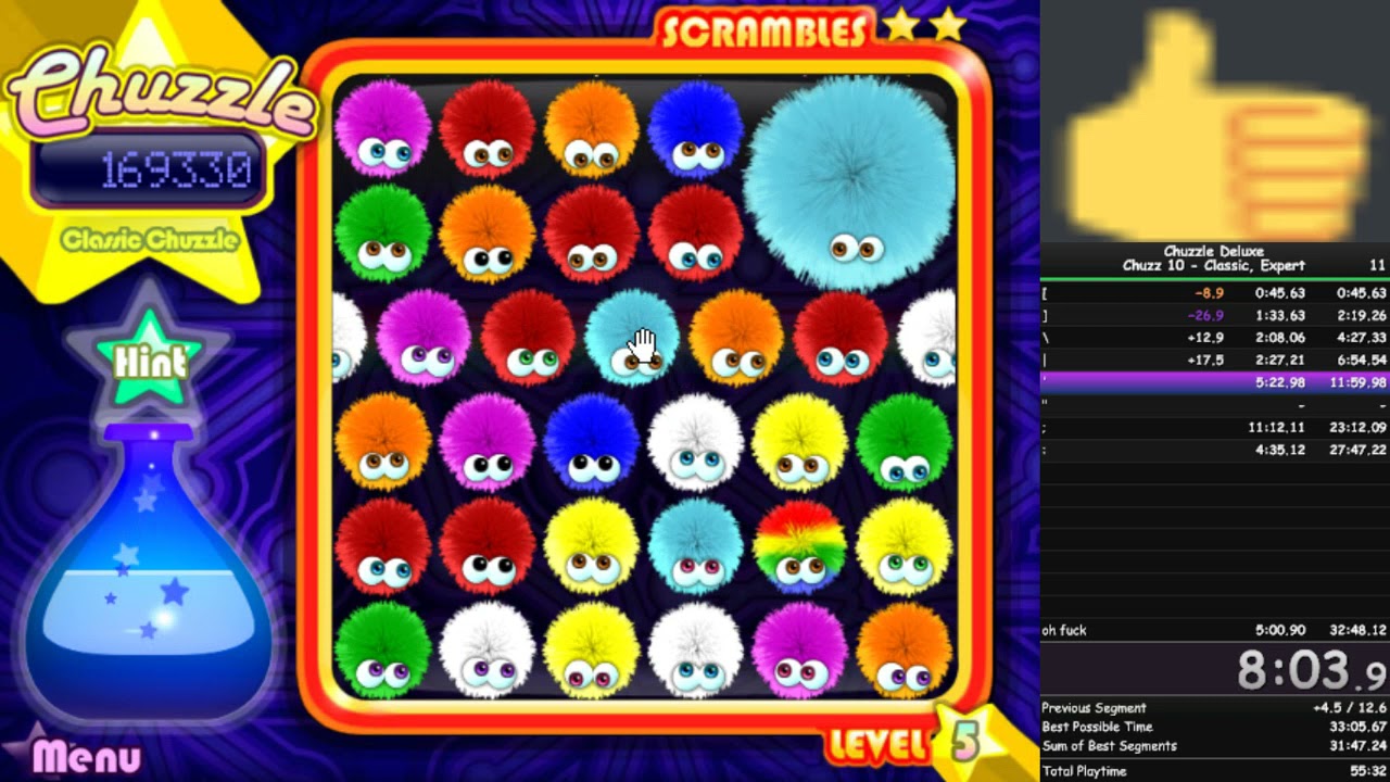 Chuzzle Deluxe Chuzz 10 Classic, Expert in 26:47 + 1,280,240 Score ...
