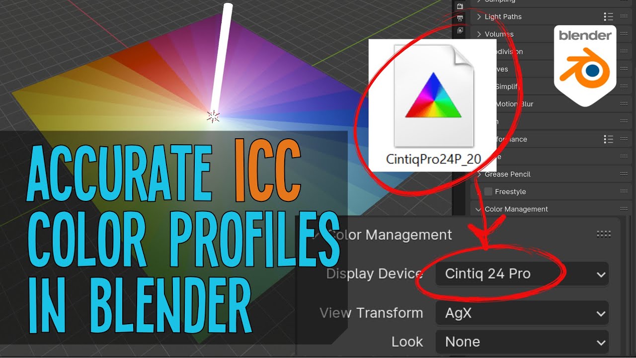 Configure Blender for accurate ICC color corrected display - UPDATE ...
