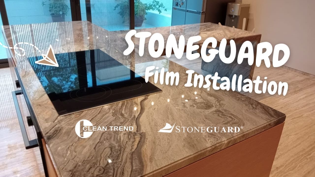 Stoneguard installation on Calacatta Marble | Clean Trend - YouTube