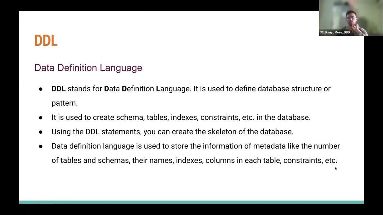 CDAC Data Base Management System Lecture 2 Sunbeam Karad DBDA - YouTube