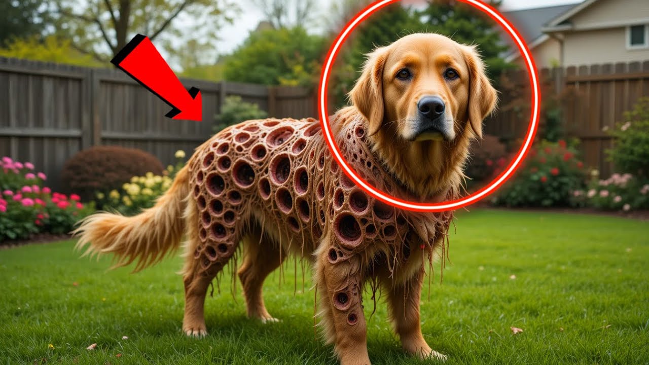 Golden Labrador Found Covered in Severe Honeycomb-Like Wounds Rescued ...