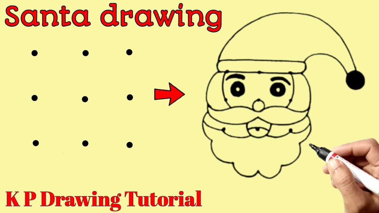 How to draw easy Santa caus step by step | Christmas drawing | how to ...