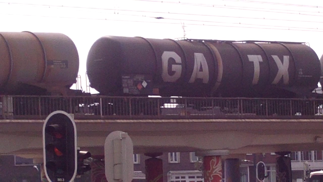 Tankers Freight Train , with GATX Railcars! - YouTube