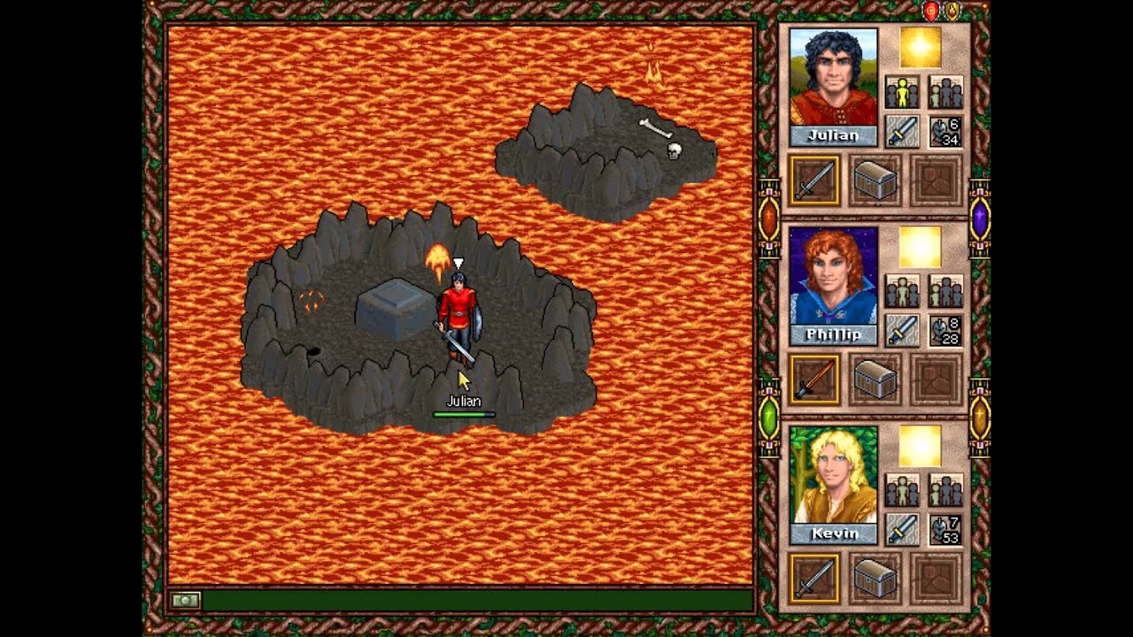 Zagrajmy w "Faery Tale Adventure II" 15: Rzeka Płomieni - YouTube