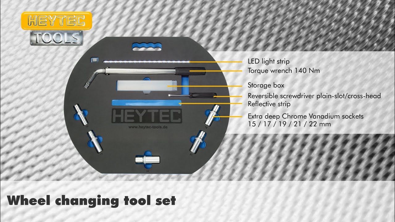 HEYTEC Wheel changing tool set - YouTube
