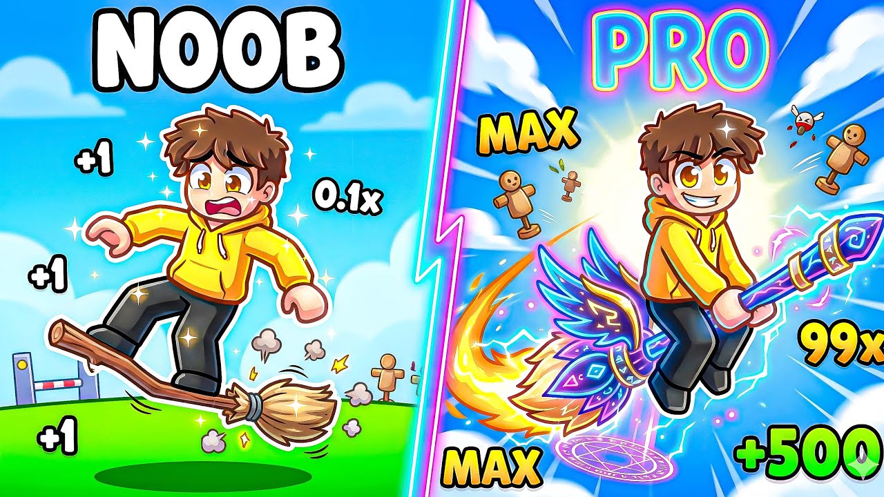 TRAINING MY BROOM IN ROBLOX!! 😂 - YouTube