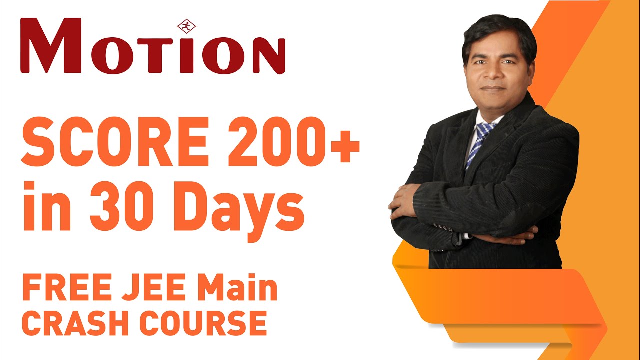 JEE Main Crash Course 2021 | RRD Sir | Motion Kota - YouTube