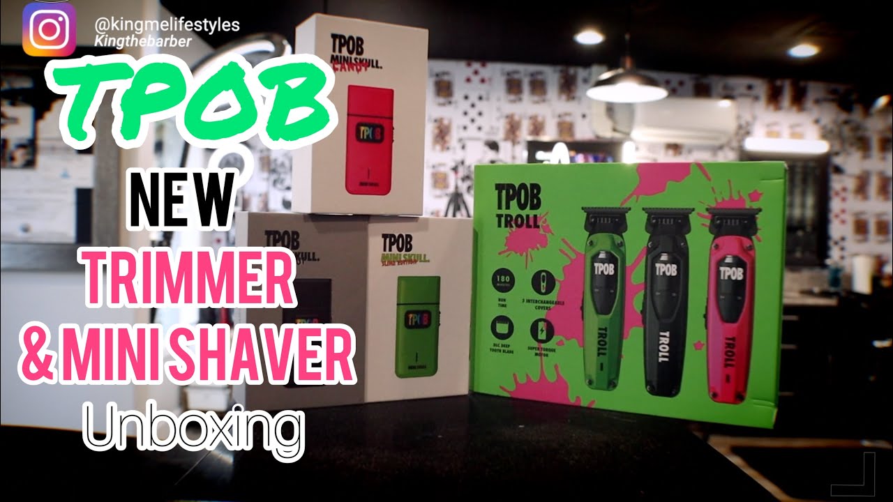 NEW LINEUP FROM TPOB TROLL TRIMMER & MINI SKULL SHAVER | UNBOXING ...