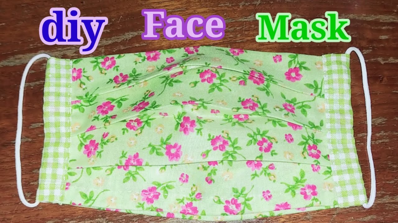 Make Fabric Fask Mask/Easy fase mask with Filter Pocket No Sewing ...