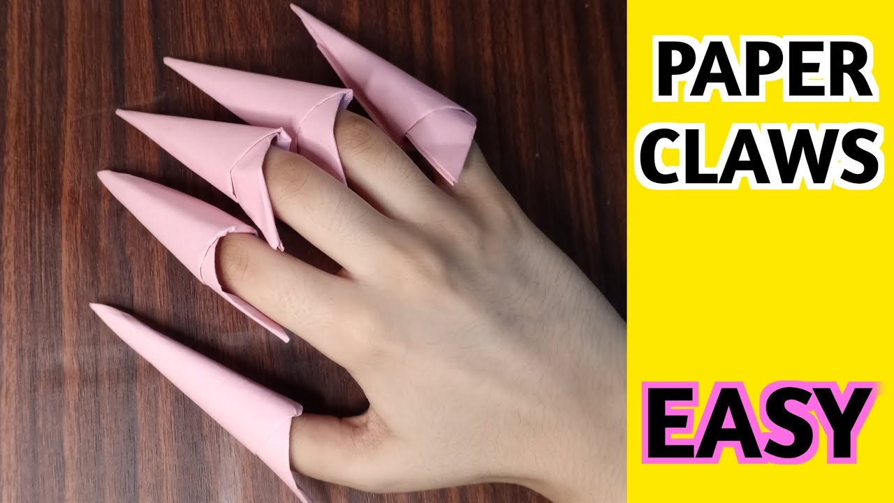 How to make a paper claws nail | Nursery Craft Ideas | Paper Craft Easy ...