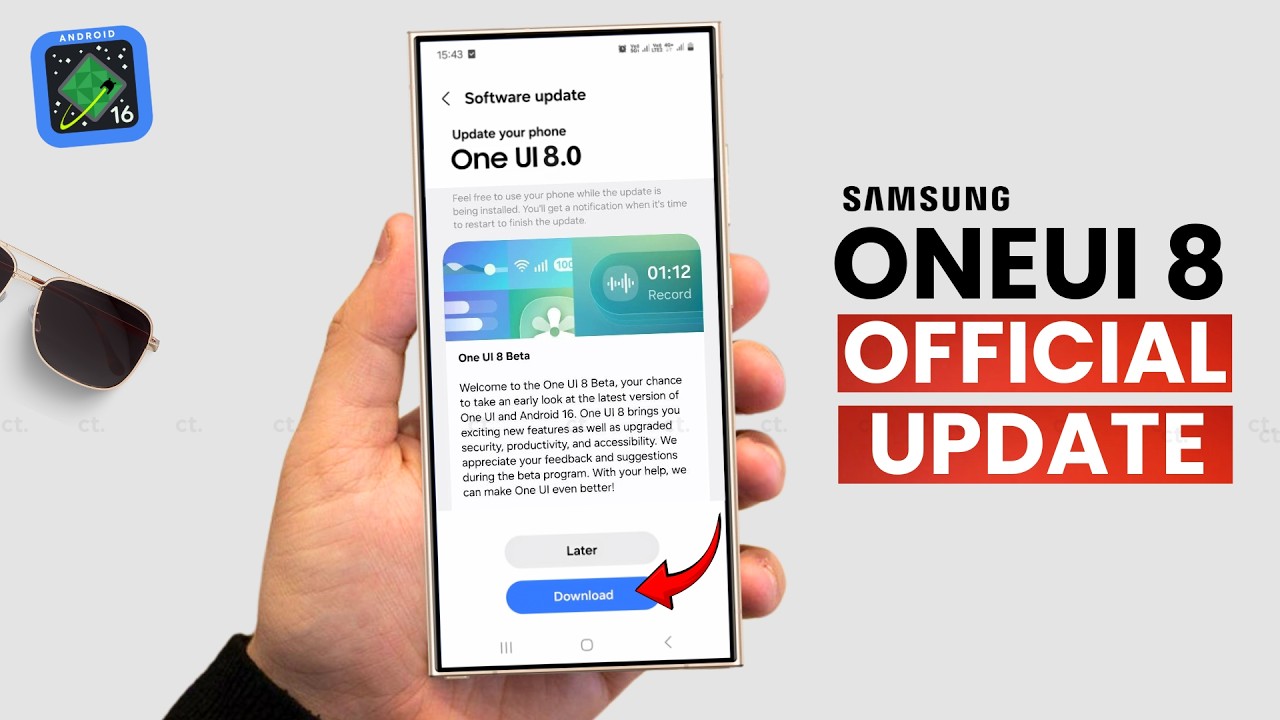 Samsung One UI 8 OFFICIAL UPDATE - FINALLY! - YouTube