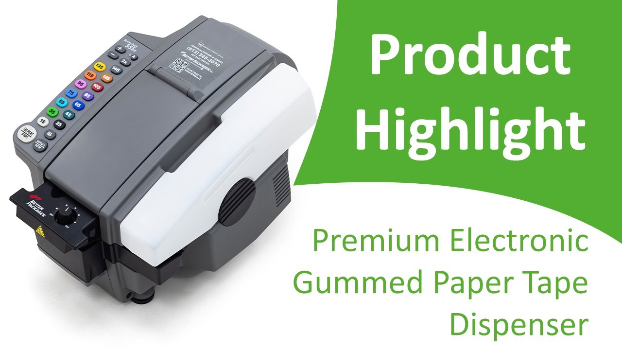 Premium electronic gummed paper tape machine - Better pack BP555 | Kite ...