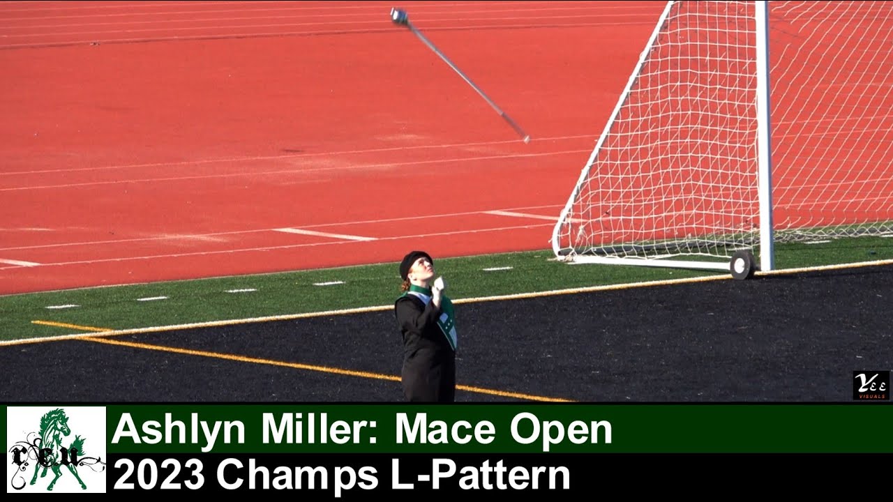 Ashlyn Miller, Rodriguez HS, Mace Open L-Pattern, 2023 CHAMPS - YouTube