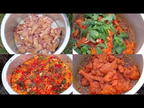 Shet chicken biryani | Best Chicken Biryani recipe.Outdoor cooking 3kg ...