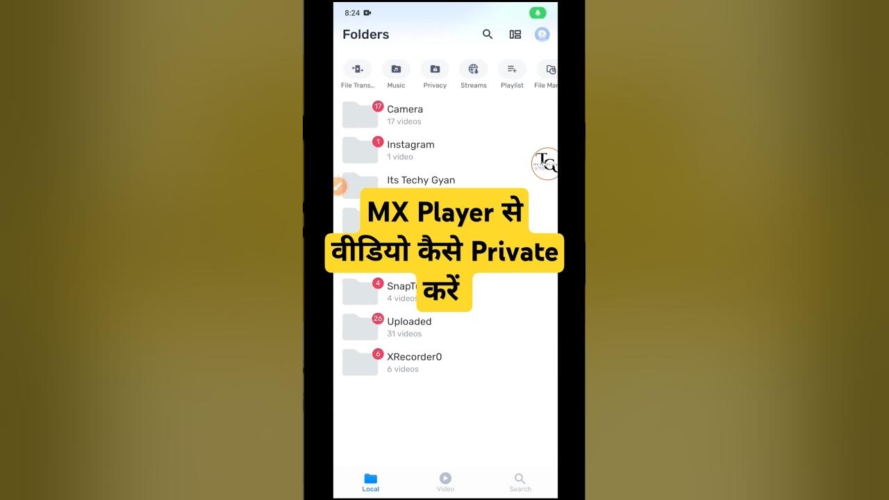 MX Player Me Video Hide Kaise Kare #shorts #short #techshorts #shortvideo - YouTube