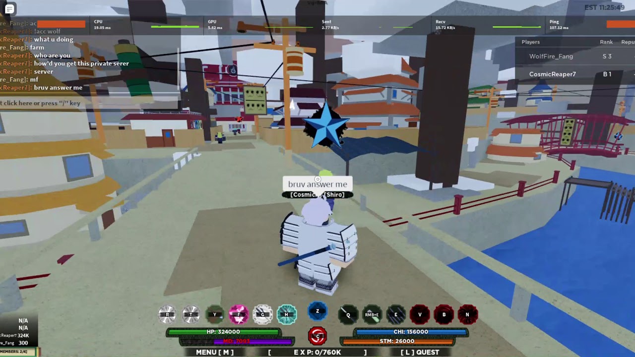 Shindo life hacker, using exploits to afk farm - YouTube