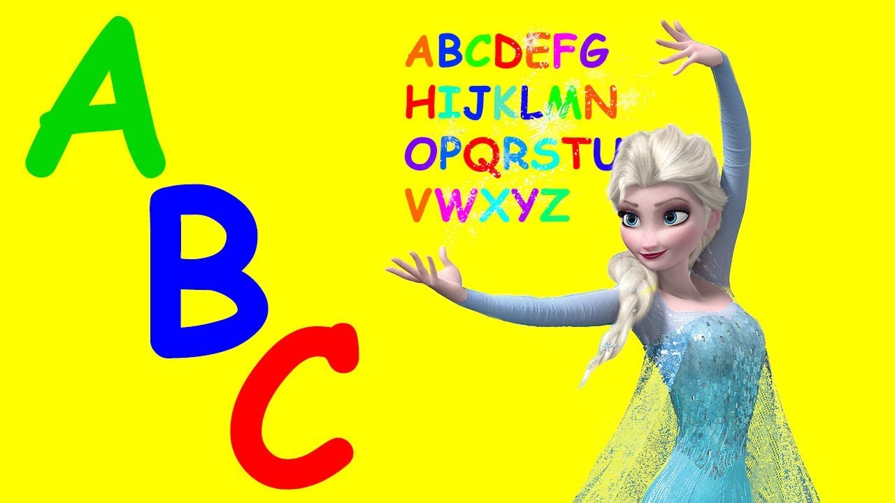 Learn ABCs Disney Frozen Elsa Alphabet Puzzle Fun Alphabet Video For ...