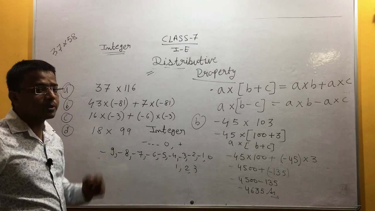 Distributive Property Class 7 YouTube Distributive Property Class 7 YouTube