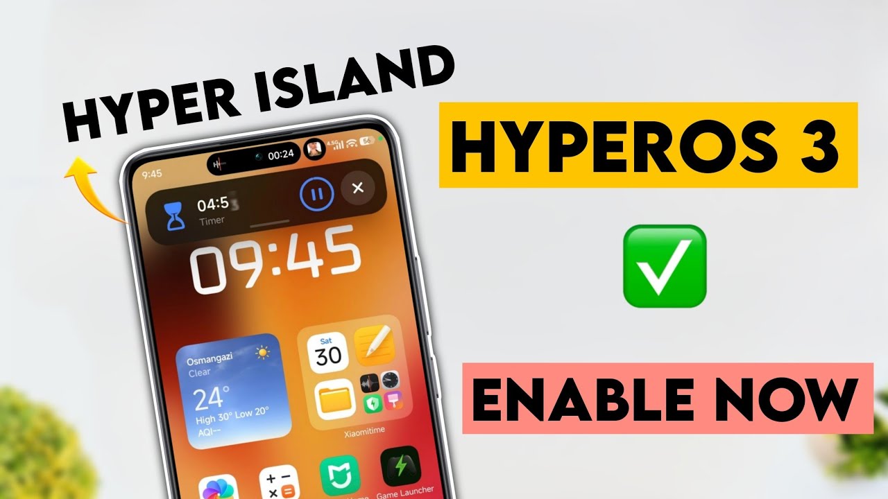 INSTALL NOW | HyperOS 3 Dynamic Island In Any Xiaomi, Redmi & Poco ...
