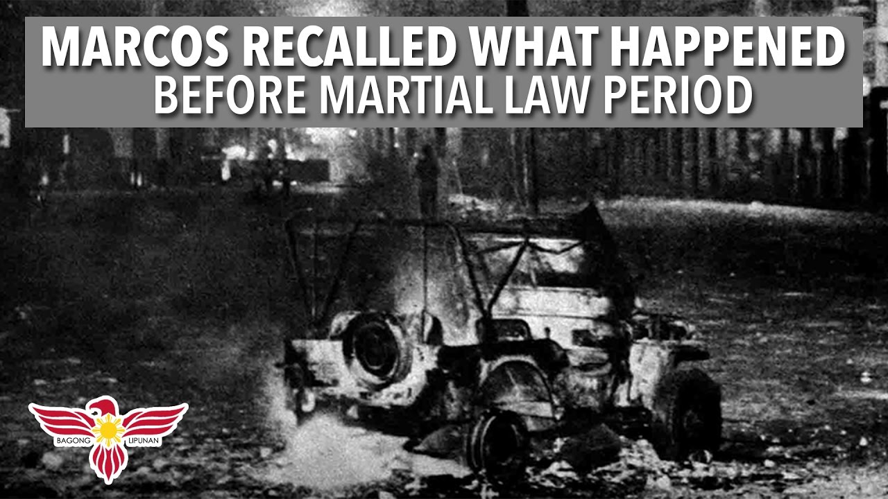 Marcos recalled what happened before Martial Law period - YouTube
