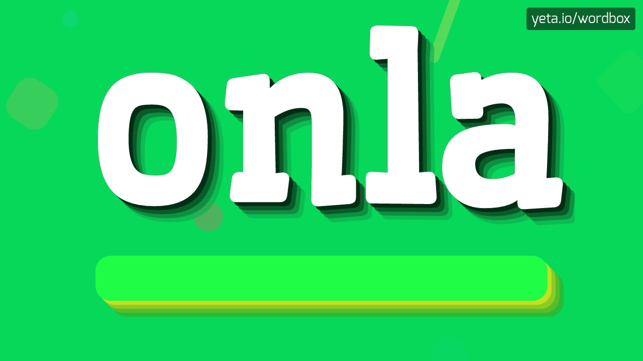 ONLA - HOW TO PRONOUNCE IT!? - YouTube