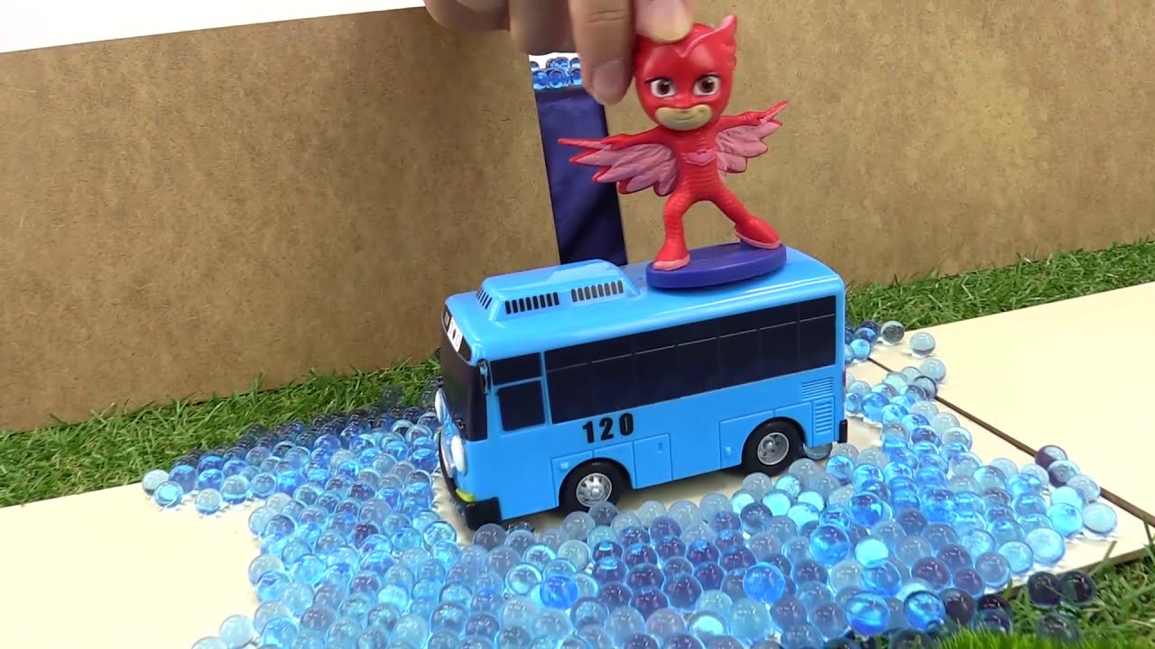 PJ Masks toys - Tayo the school bus. Kids' video. - YouTube