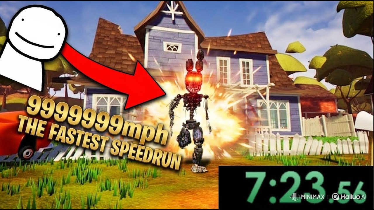 CRAZY BONNIE.EXE SPEEDRUN (HELLO NEIGHBOR) - YouTube