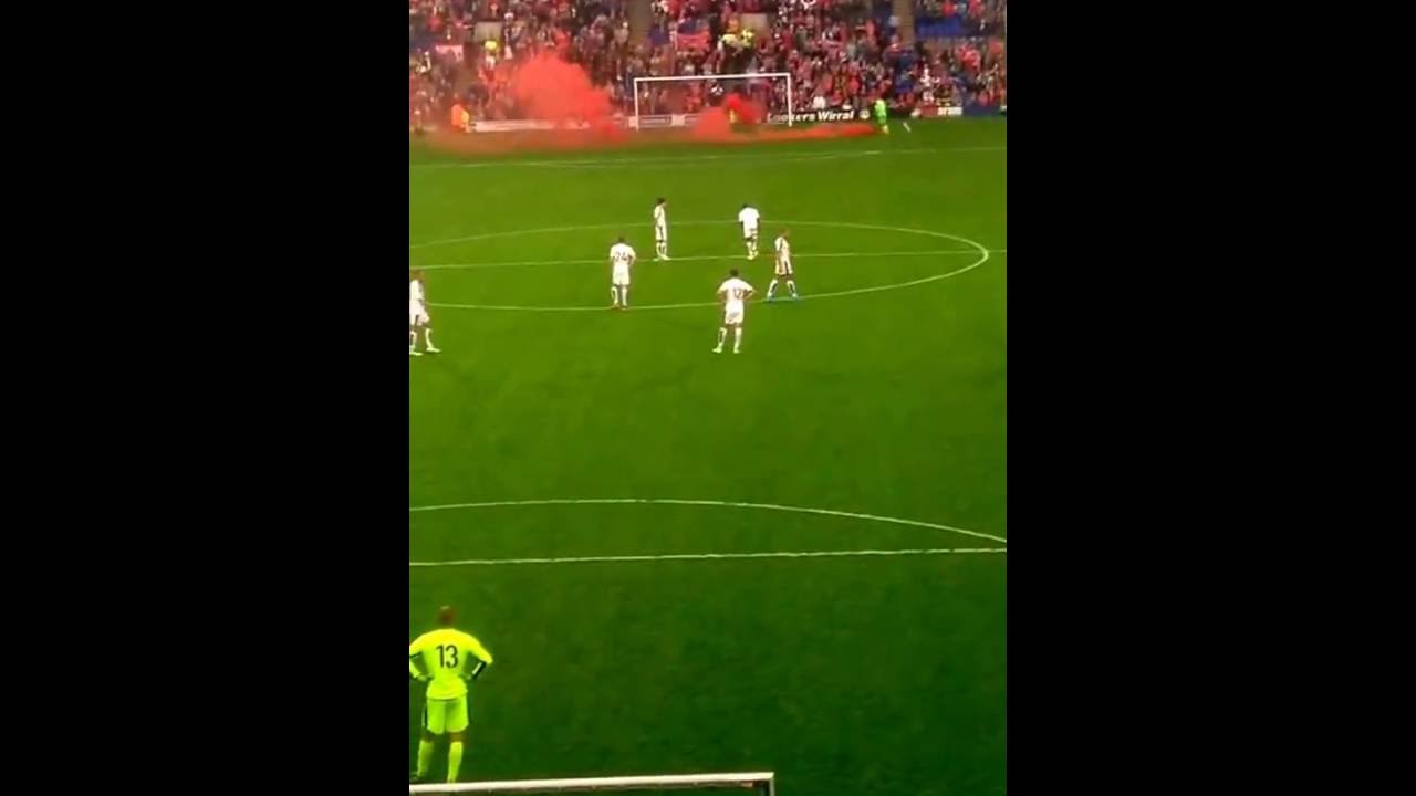 Liverpool Fans Pyro's vs Tranmere! 08/07/16 - YouTube