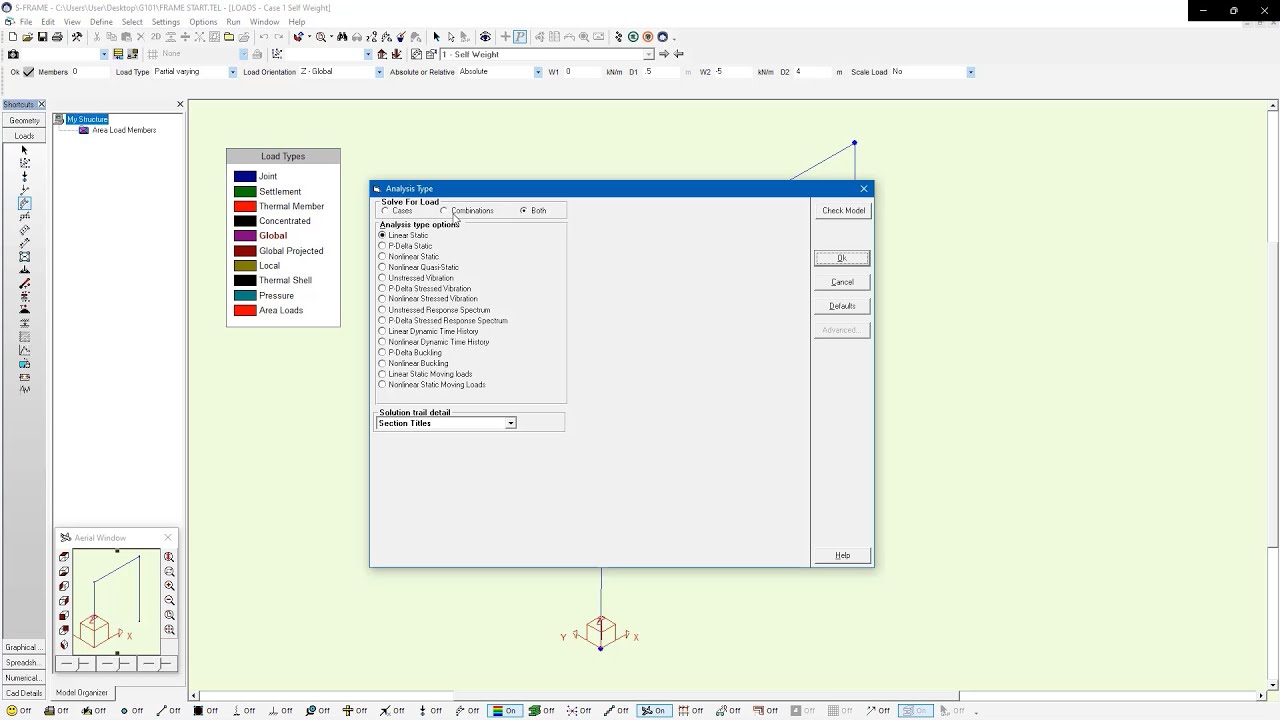 S-FRAME Tutorial Series #15 - Performing Linear Static Analysis - YouTube