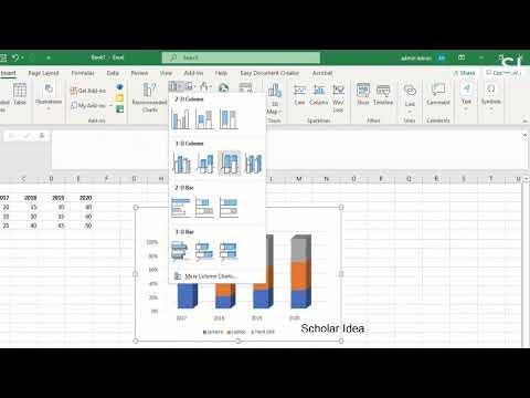 How to create a Column chart in Excel? - YouTube