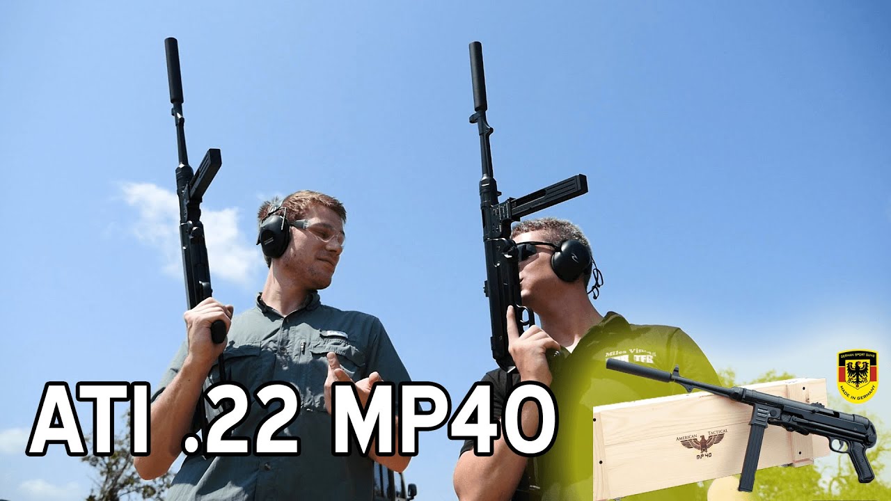 .22 MP40 from ATI vs. German WWII MP40 !!!! - YouTube