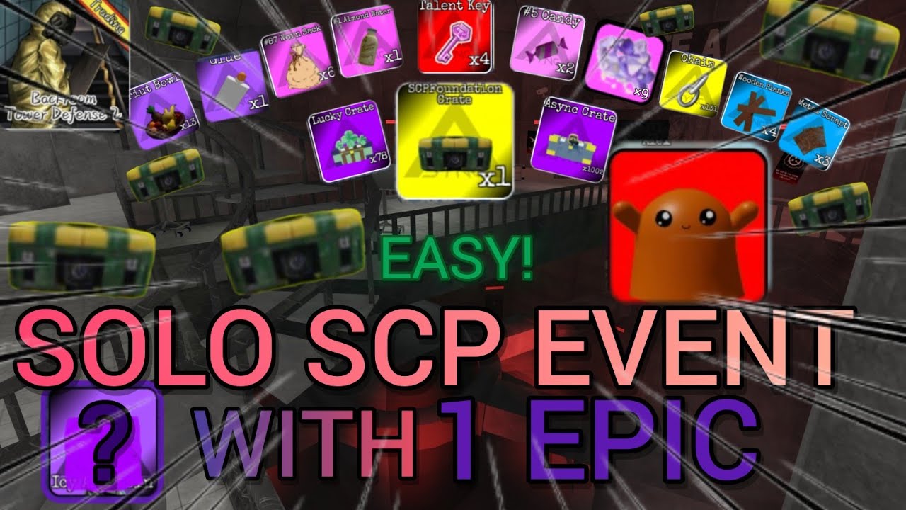 HOW TO BEAT SCP EVENT WITH ONLY 1EPIC ?💪🔥(brtd2) #roblox #towerdefense ...