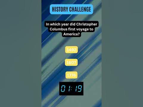 Christopher Columbus sailed when? #trivia - YouTube