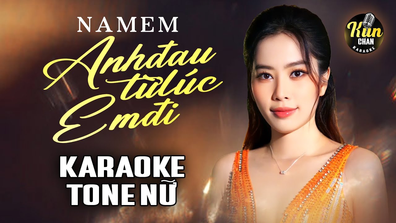 Karaoke Anh Đau Từ Lúc Em Đi - Nam Em | Karaoke Nhạc Trẻ Tone Nữ - YouTube Music